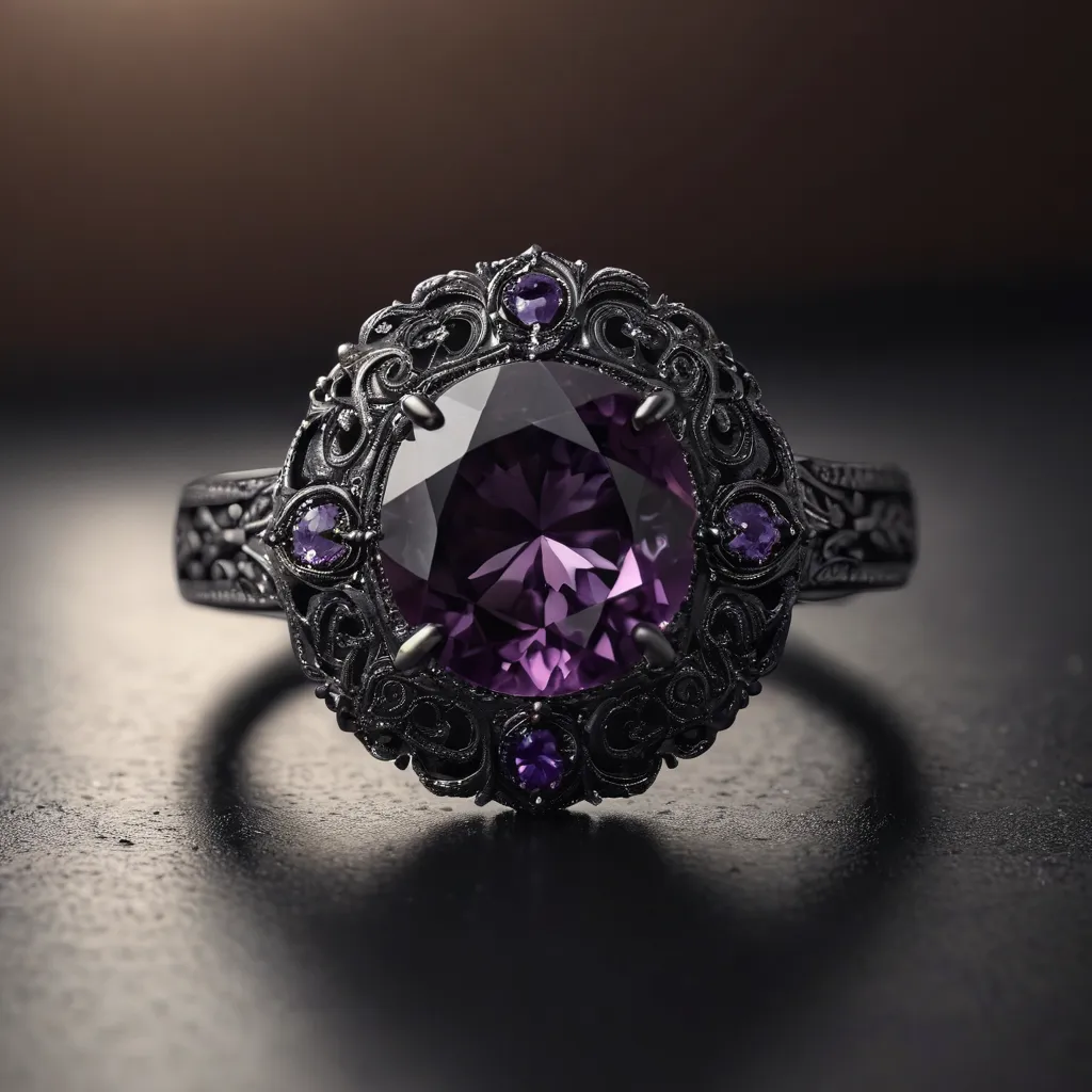 Exploring Black And Purple Engagement Rings A Comprehensive Overview