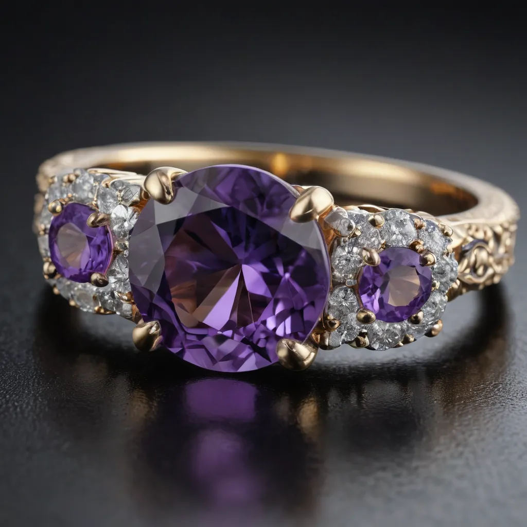 The Allure of Three-Stone Amethyst Engagement Rings
