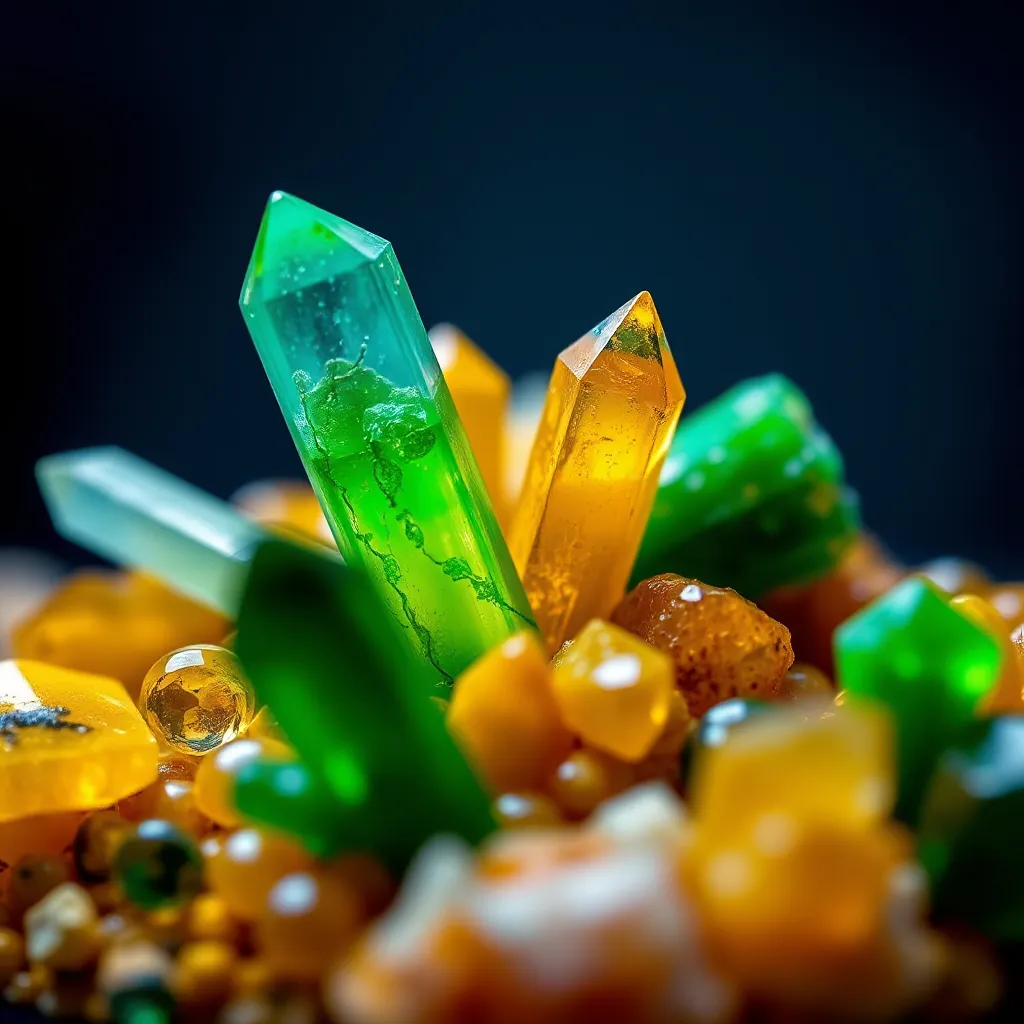 The Fascinating World of Green and Yellow Crystals
