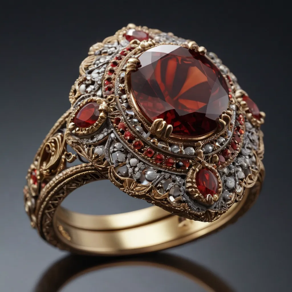 Exploring Vintage Garnet Wedding Ring Sets